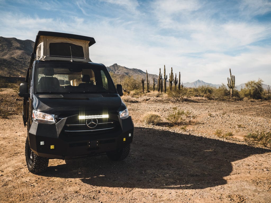 Mercedes-Benz Camper Van, Custom Rooftop Tent | Tommy Camper Vans