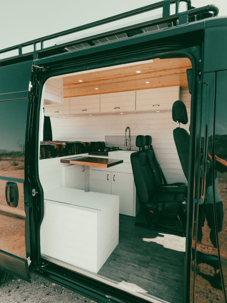 Ram Promaster with TCV Jump Seat Interior Layout | Tommy Camper Vans