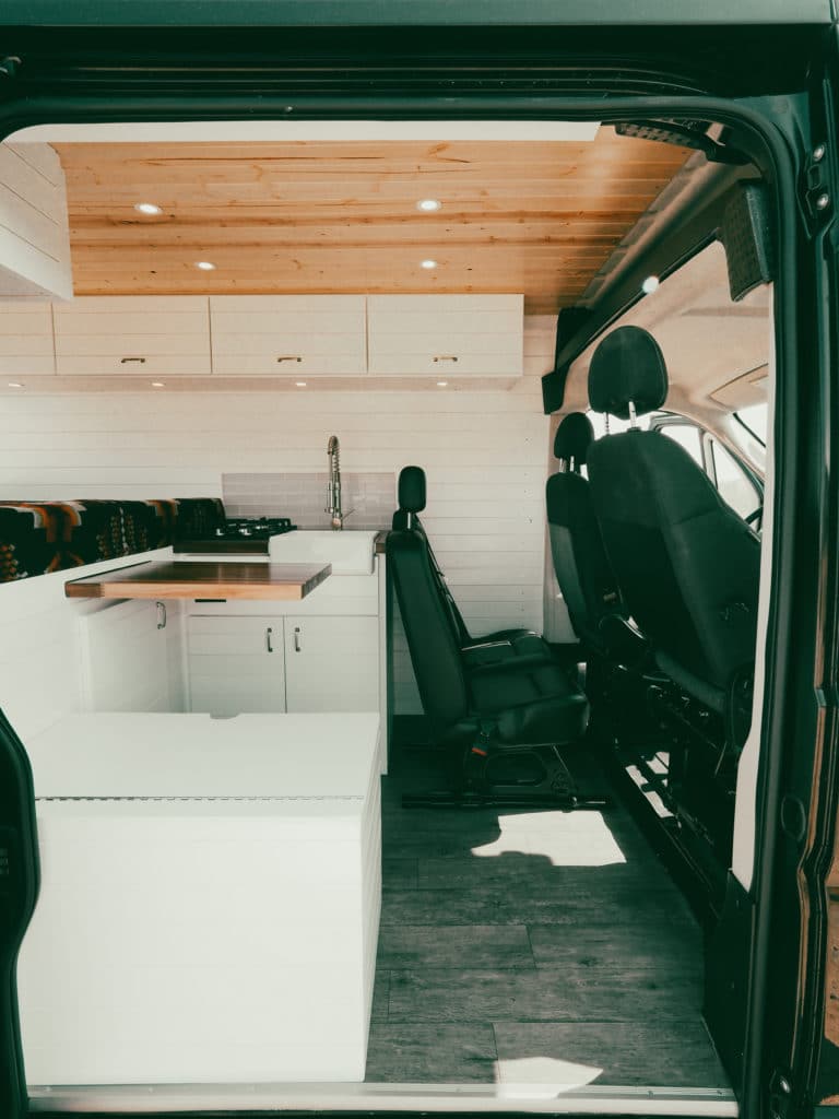 Ram Promaster with TCV Jump Seat Interior Layout | Tommy Camper Vans