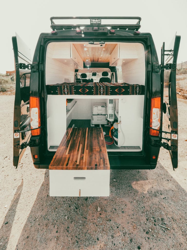Ram Promaster with TCV Jump Seat Interior Layout | Tommy Camper Vans