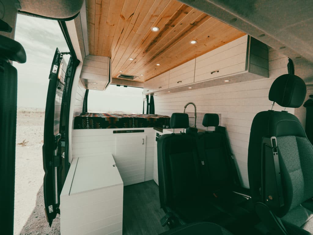 Ram Promaster with TCV Jump Seat Interior Layout | Tommy Camper Vans