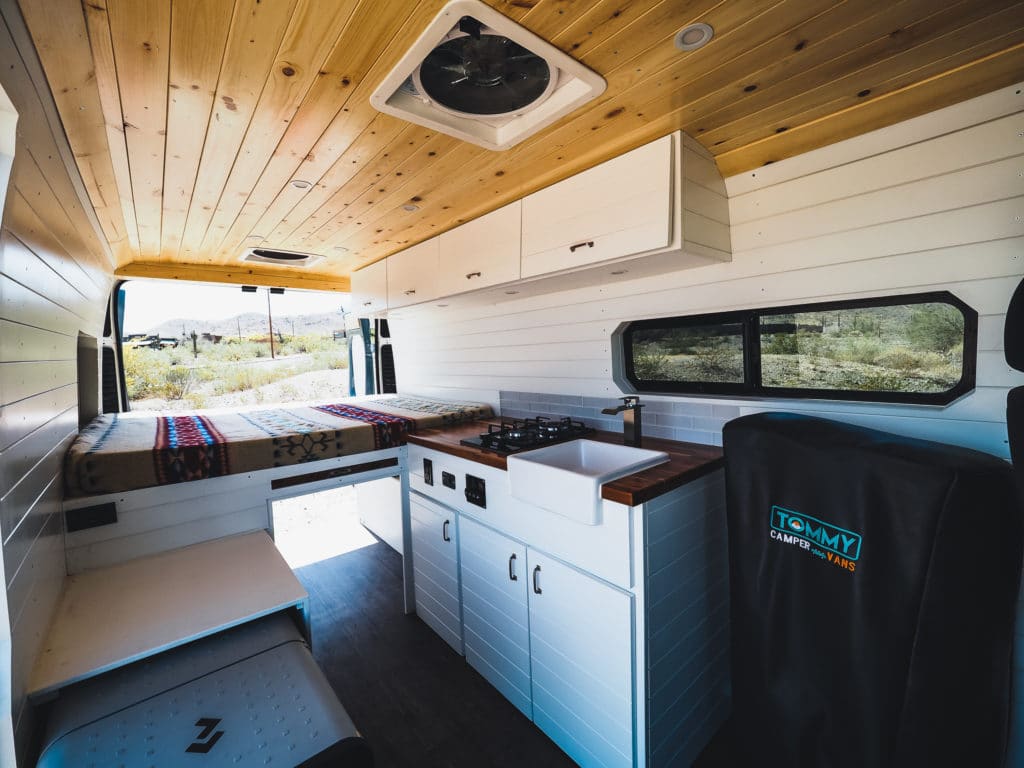 Ram Promaster Camper Van with Pop Up Tent | Tommy Camper Vans