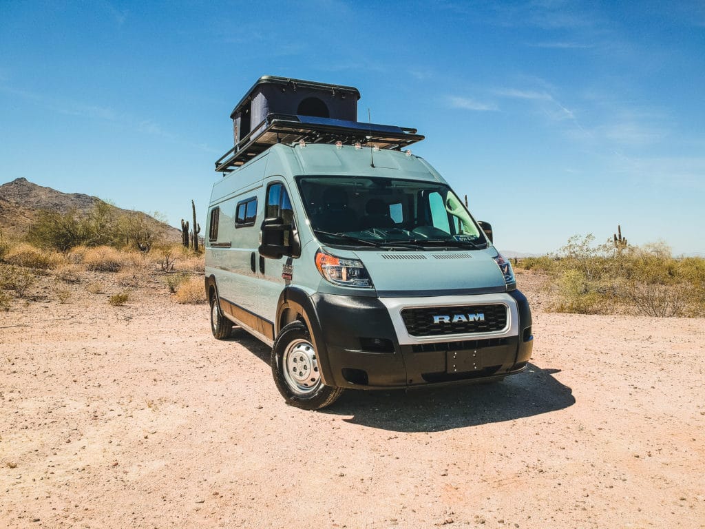 Ram Promaster Camper Van with Pop Up Tent | Tommy Camper Vans